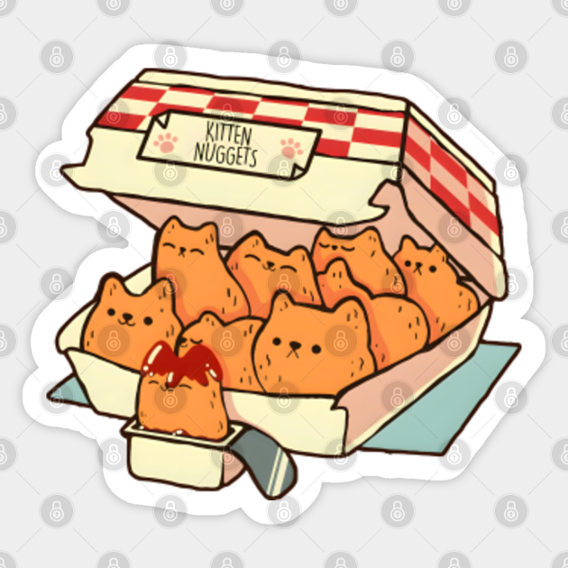 Kitten Nuggets Kitten Nuggets Sticker Teepublic